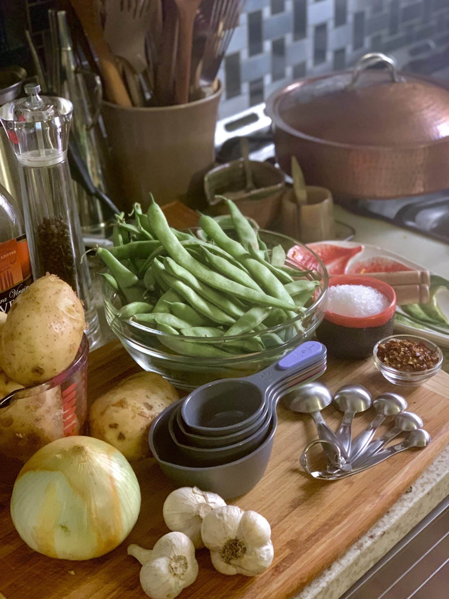 Italian Green Beans and Potatoes (an Italian American Recipe)