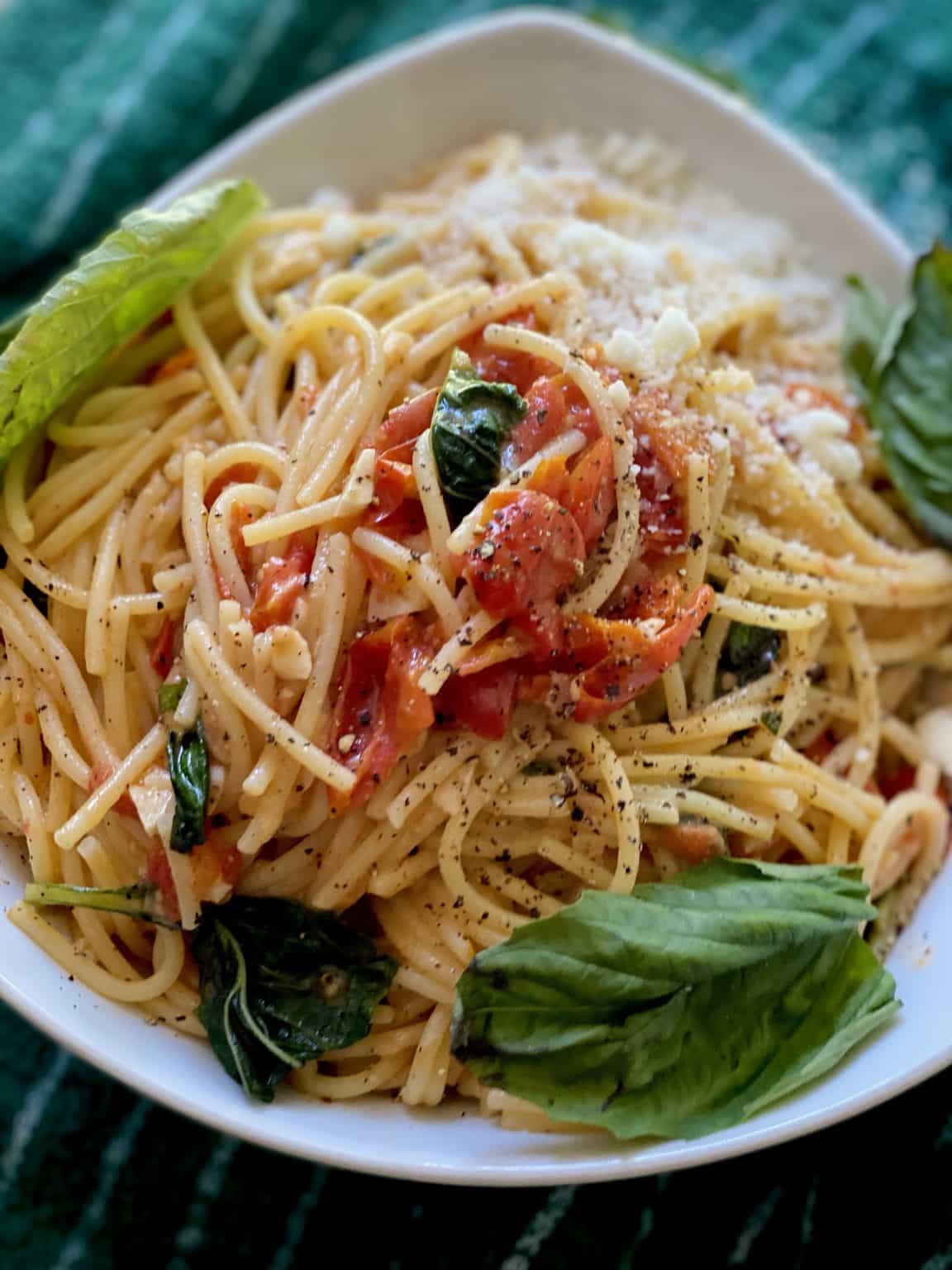 Pasta with Quick Grape Tomato Sauce - Mangia with Michele