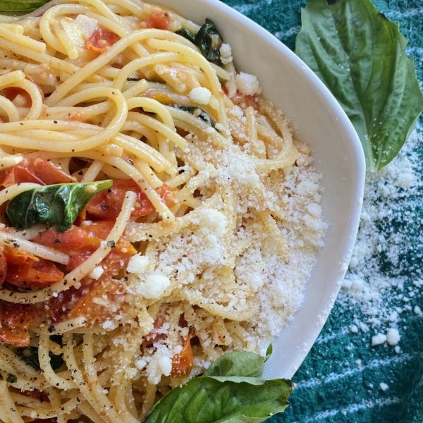 Pasta with Quick Grape Tomato Sauce - Mangia with Michele