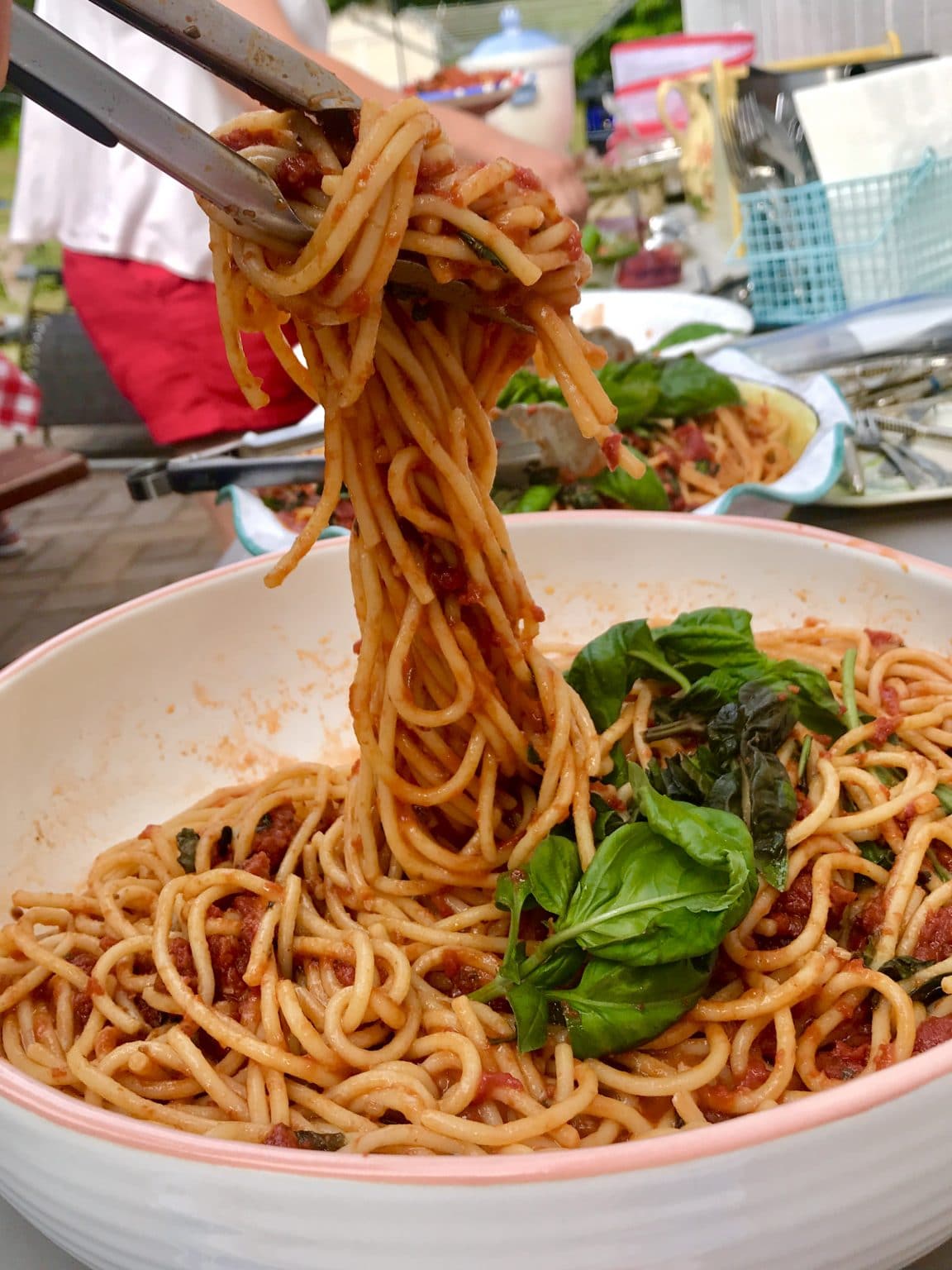 Spaghetti and Crabs , an Italian-American recipe