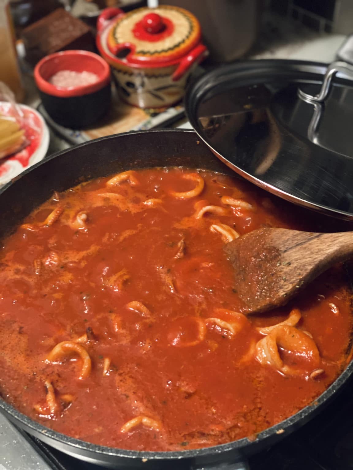 Calamari Pasta Fra Diavolo - Mangia with Michele