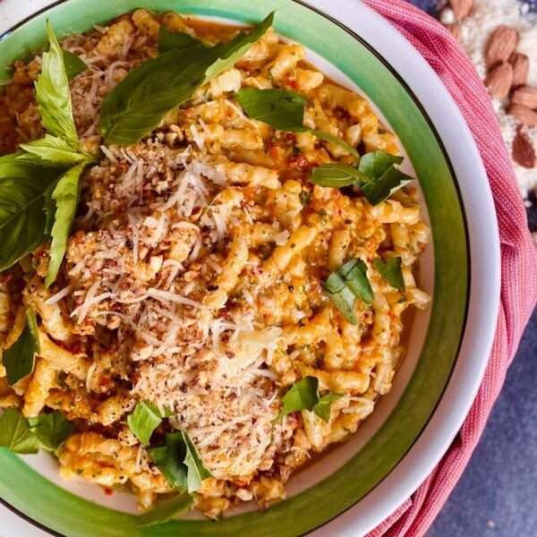 Trapanese Pesto alla Siciliana with Busiate Pasta - Mangia with Michele