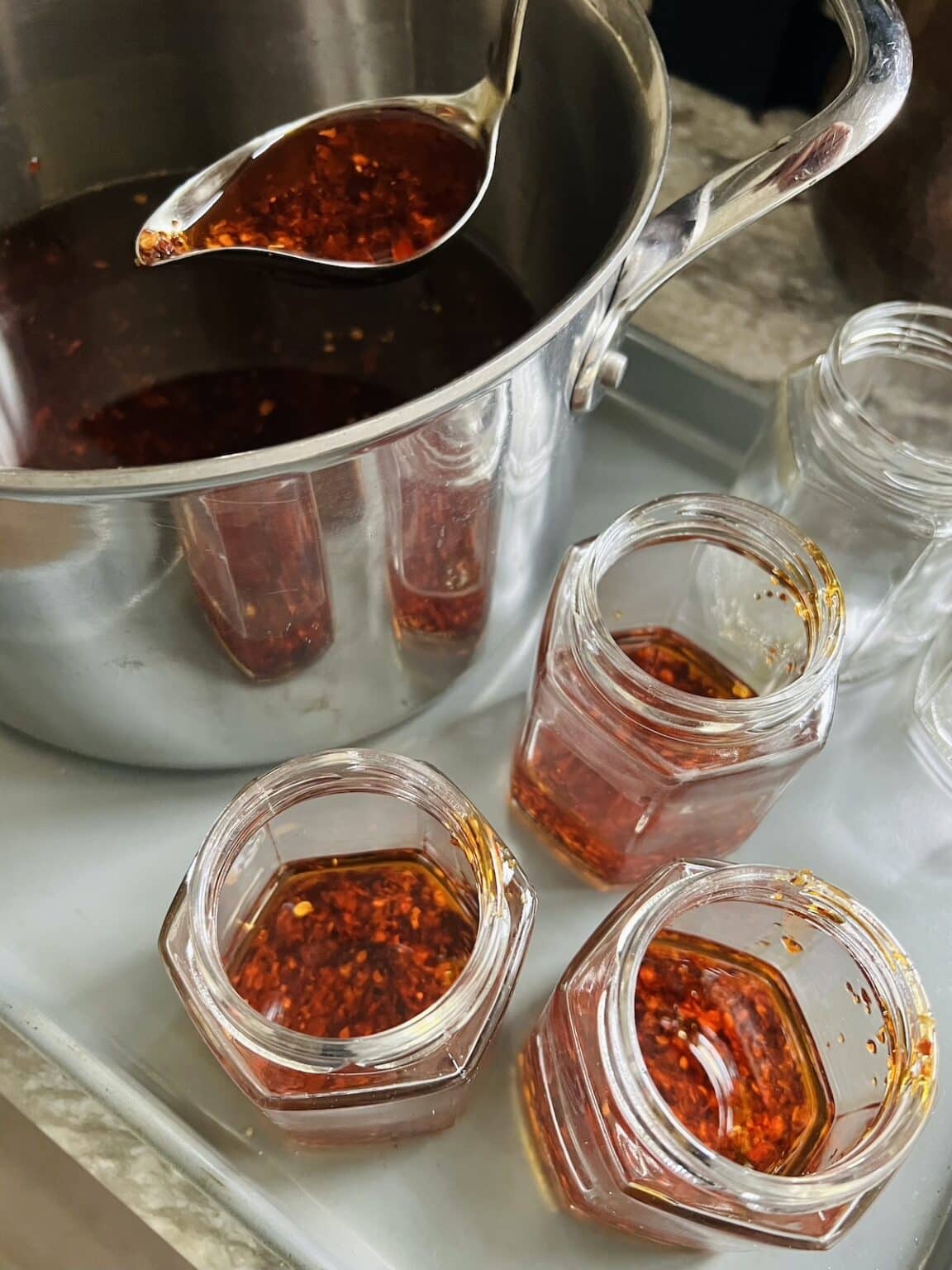 Quick and Easy Italian Chili Oil (Olio Santo) - Mangia with Michele
