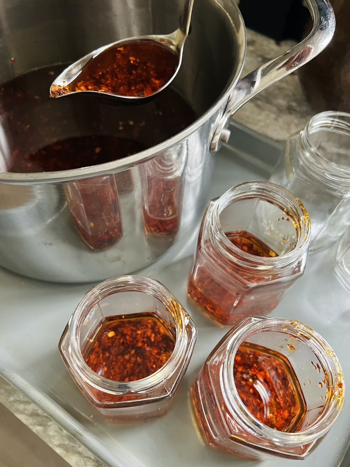 Quick and Easy Italian Chili Oil (Olio Santo) - Mangia with Michele