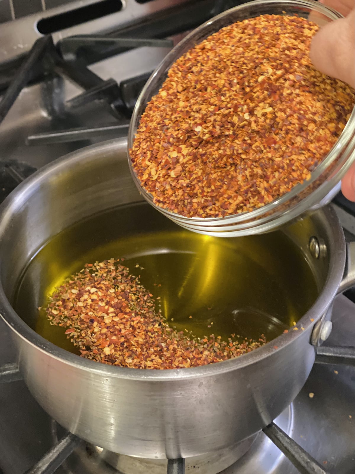 Quick and Easy Italian Chili Oil (Olio Santo) - Mangia with Michele