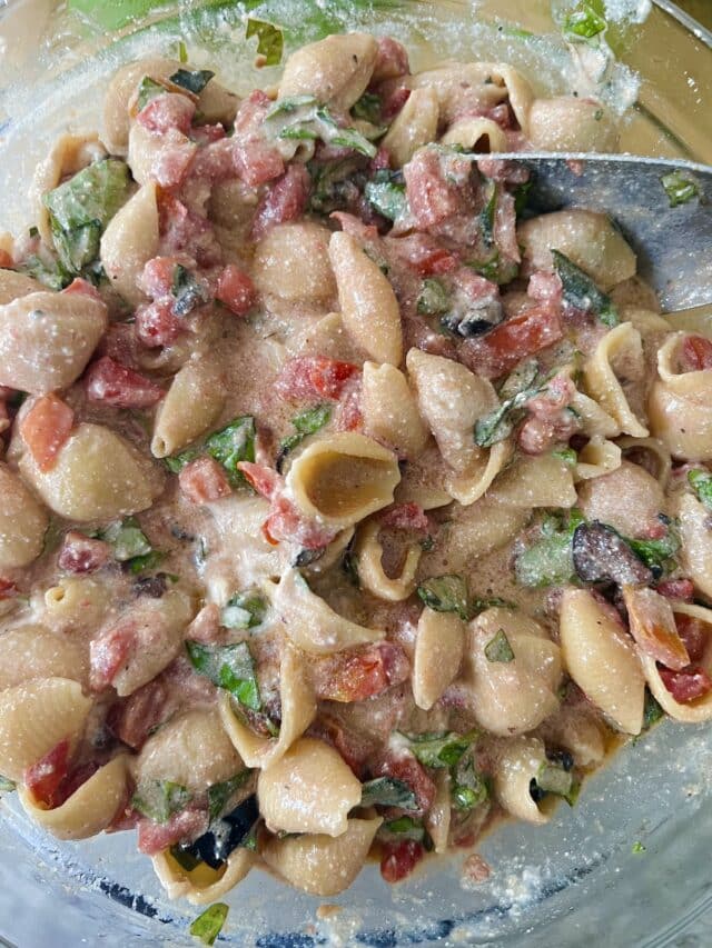 Pasta alla Checca ~ No Cook Tomato Sauce with Ricotta - Mangia with Michele