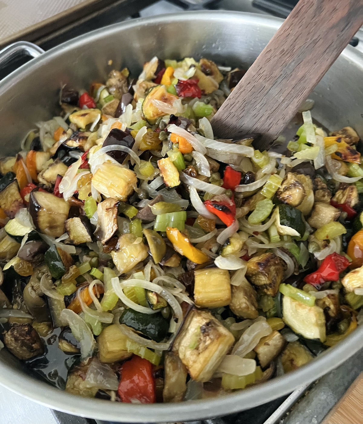 Vegetable Caponata without Tomatoes (Roasted) - Mangia with Michele