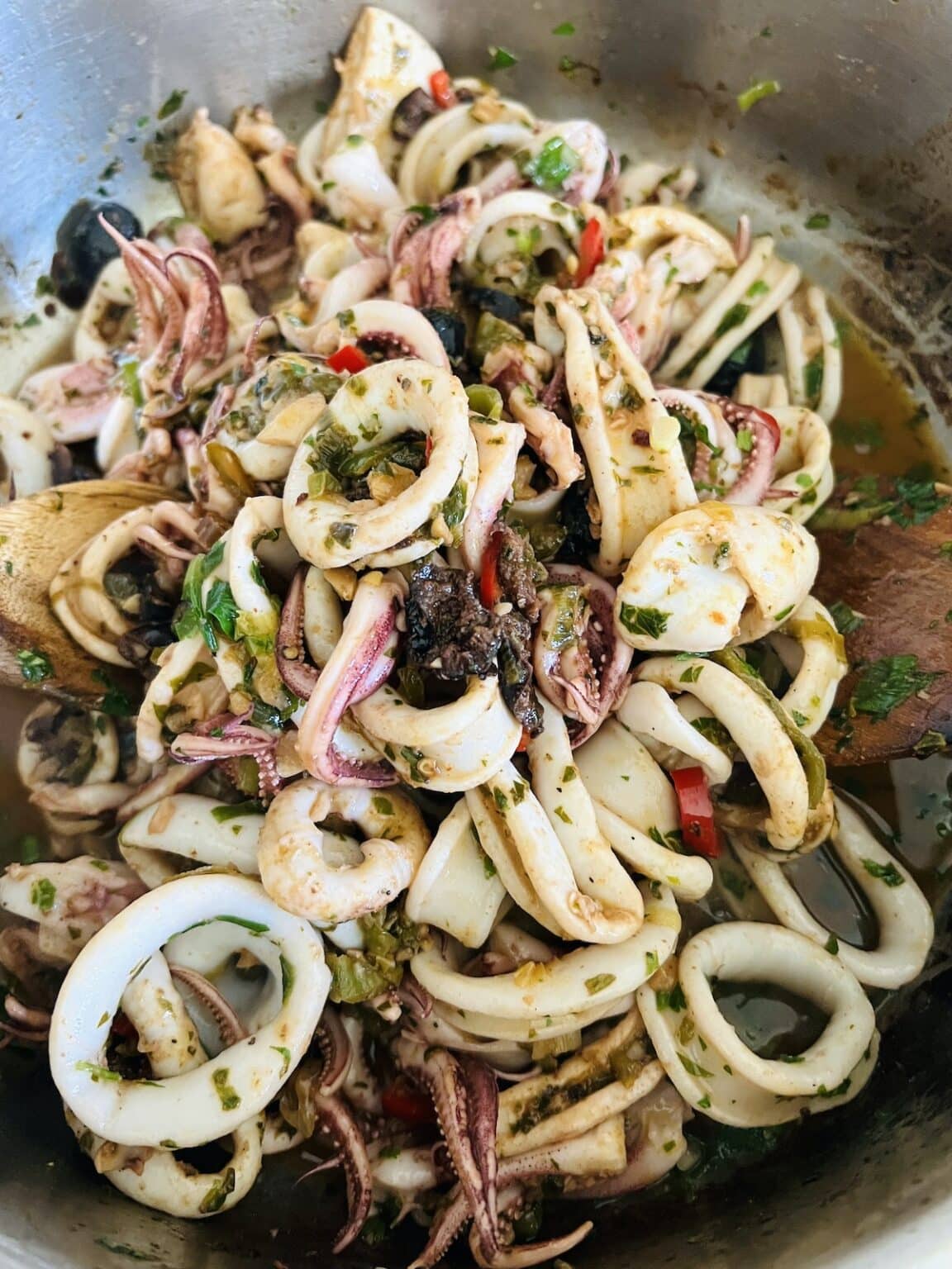 Sauteed Calamari (Quick and Easy) - Not Fried - Mangia with Michele