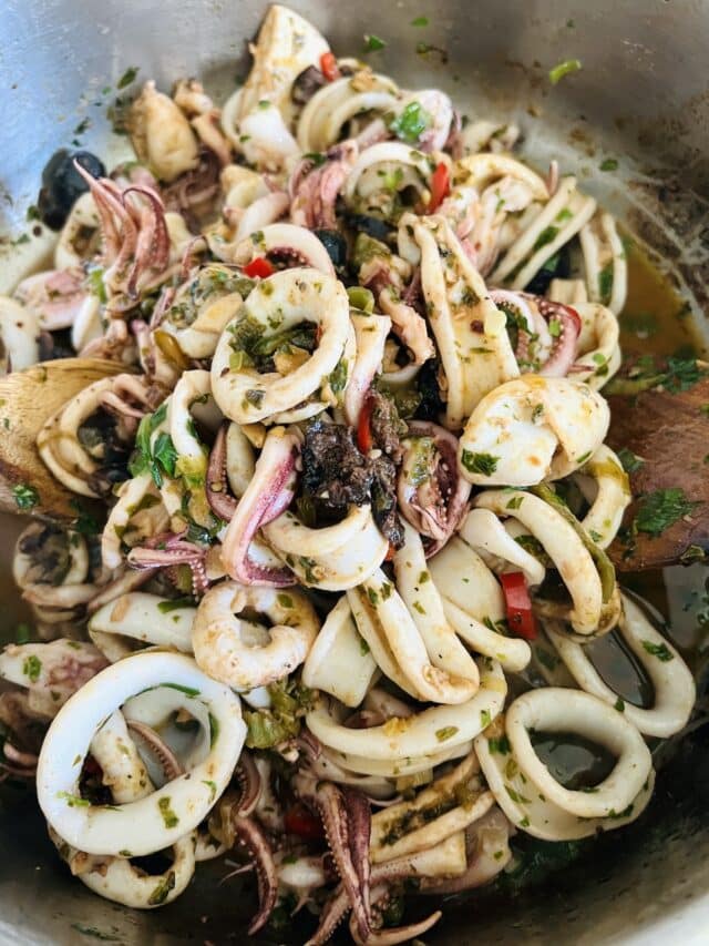 Sauteed Calamari (Quick and Easy) - Not Fried - Mangia with Michele