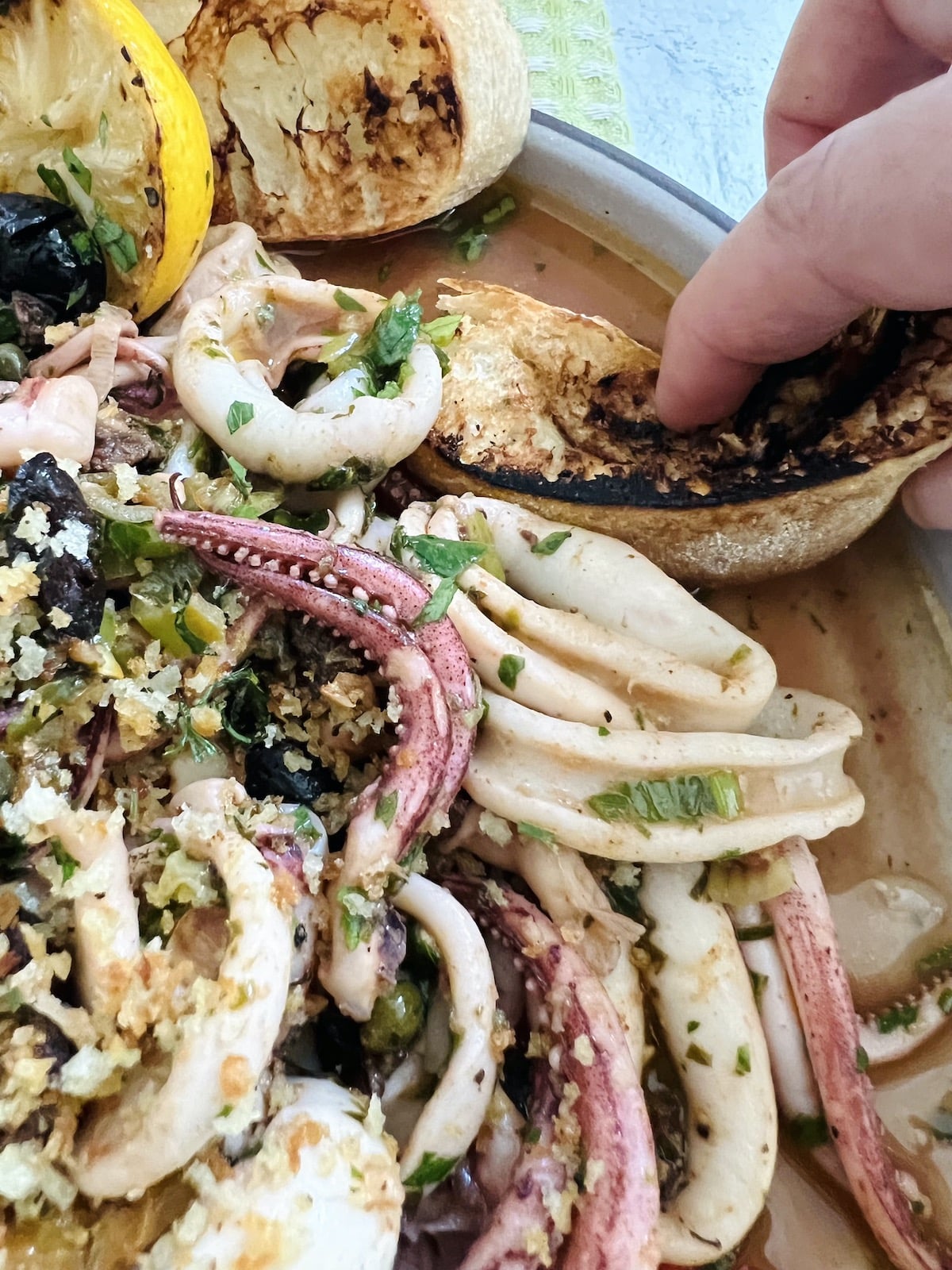 Sauteed Calamari (Quick and Easy) - Not Fried - Mangia with Michele