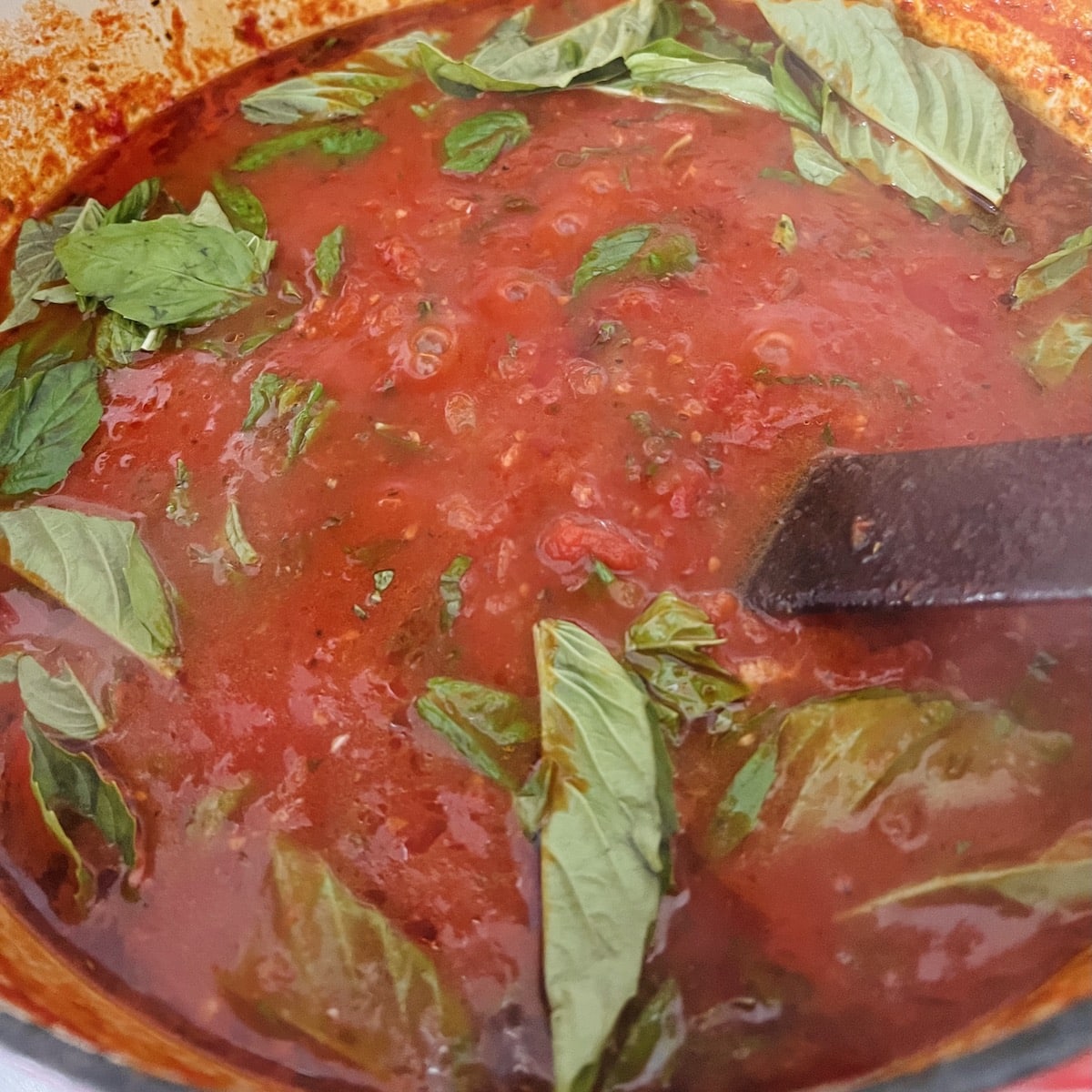 Authentic Sugo Recipe without Meat (Italian Tomato Basil Sauce)
