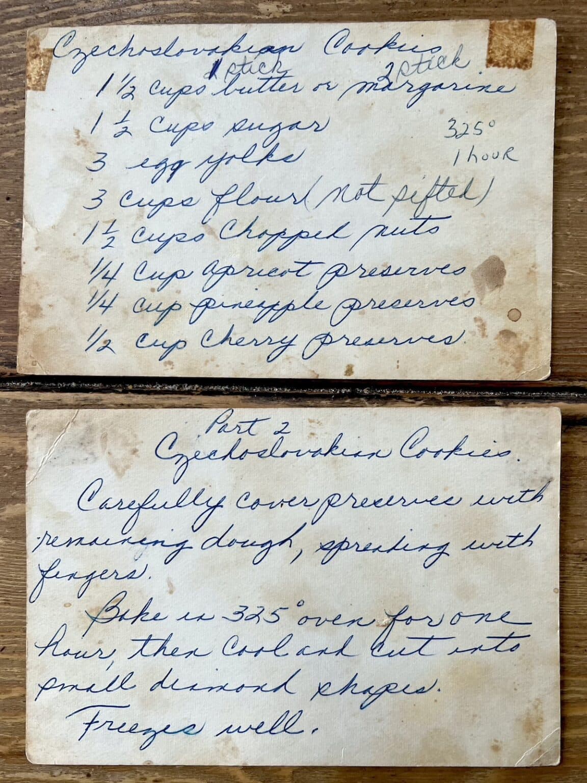 Czechoslovakian Cookies (Cookie Bars with Nuts and Jam)