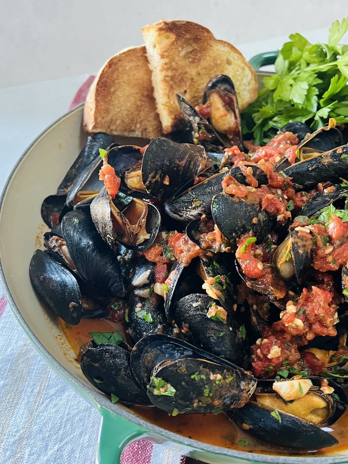 Mussels Marinara in Red Sauce (Zuppa di Mussels) - Italian Seafood