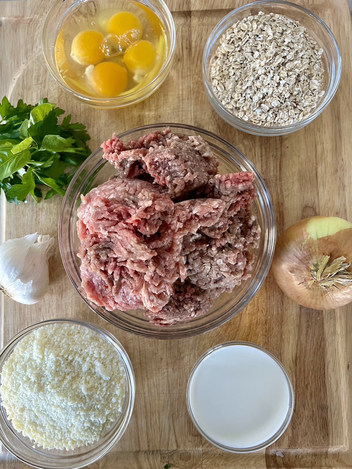 Italian Meatballs No Bread Crumbs (Made with Oats, Baked)