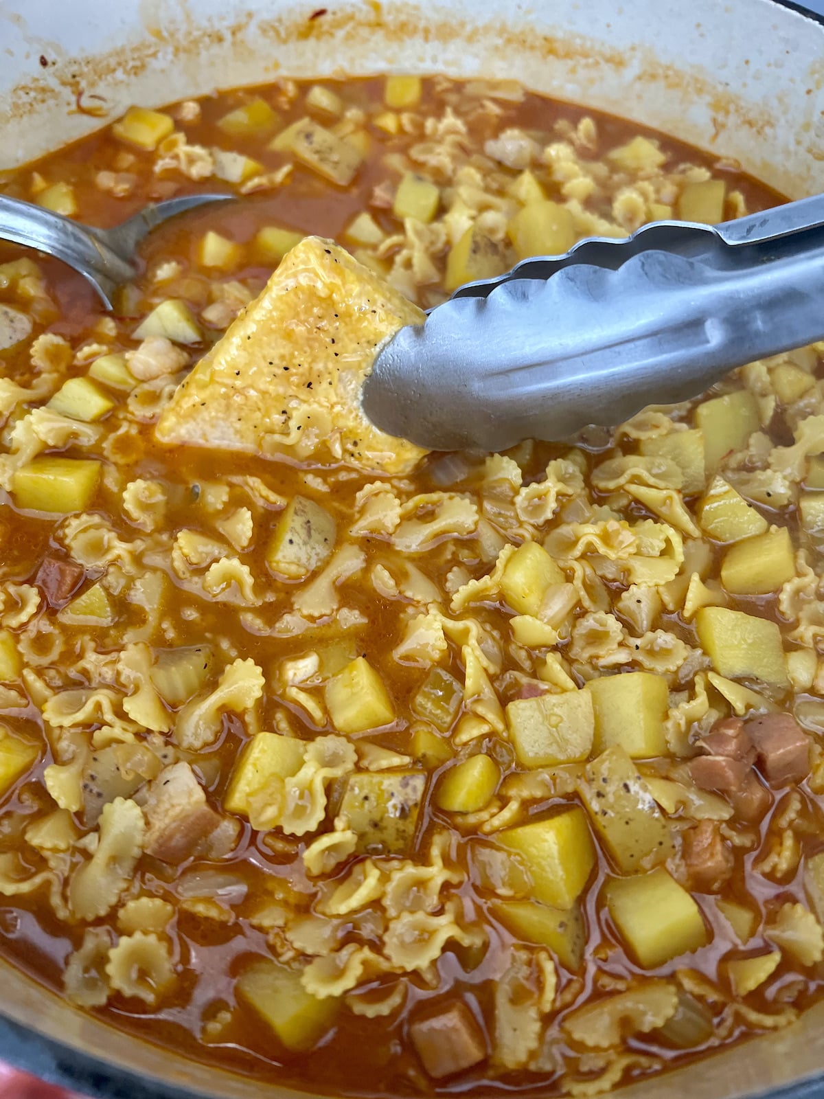 Pasta e Patate (One Pot) ~ Italian Pasta with Potatoes - Mangia with ...