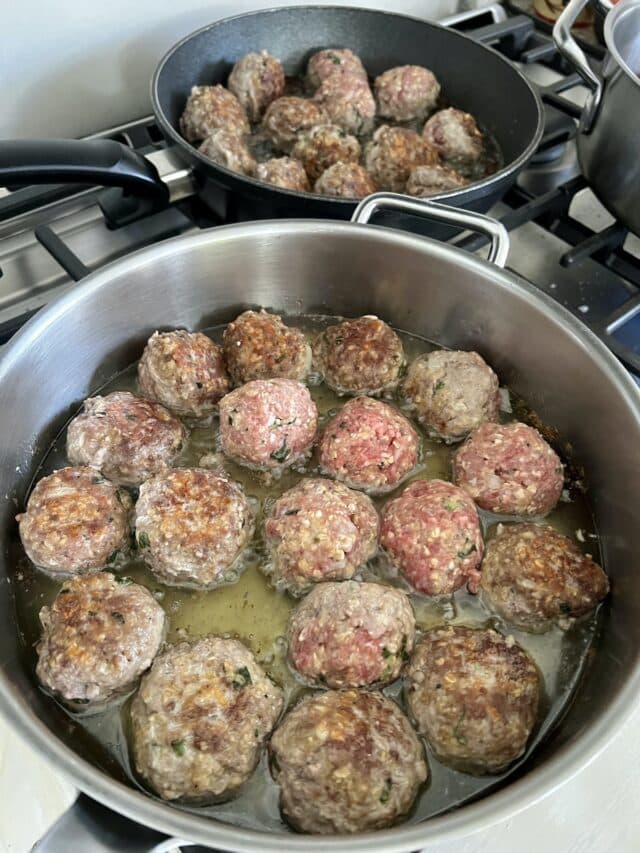 Fried Meatballs (Easy) ~ Beef, Pork, Veal - Mangia with Michele
