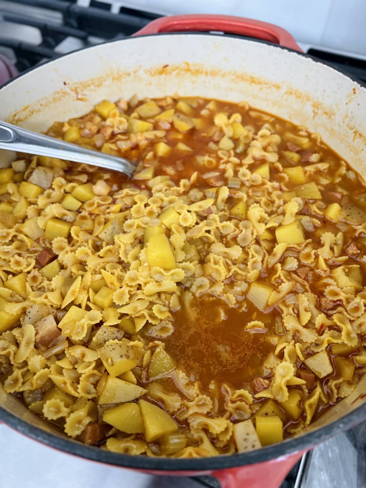 Pasta e Patate (One Pot) ~ Italian Pasta with Potatoes - Mangia with ...