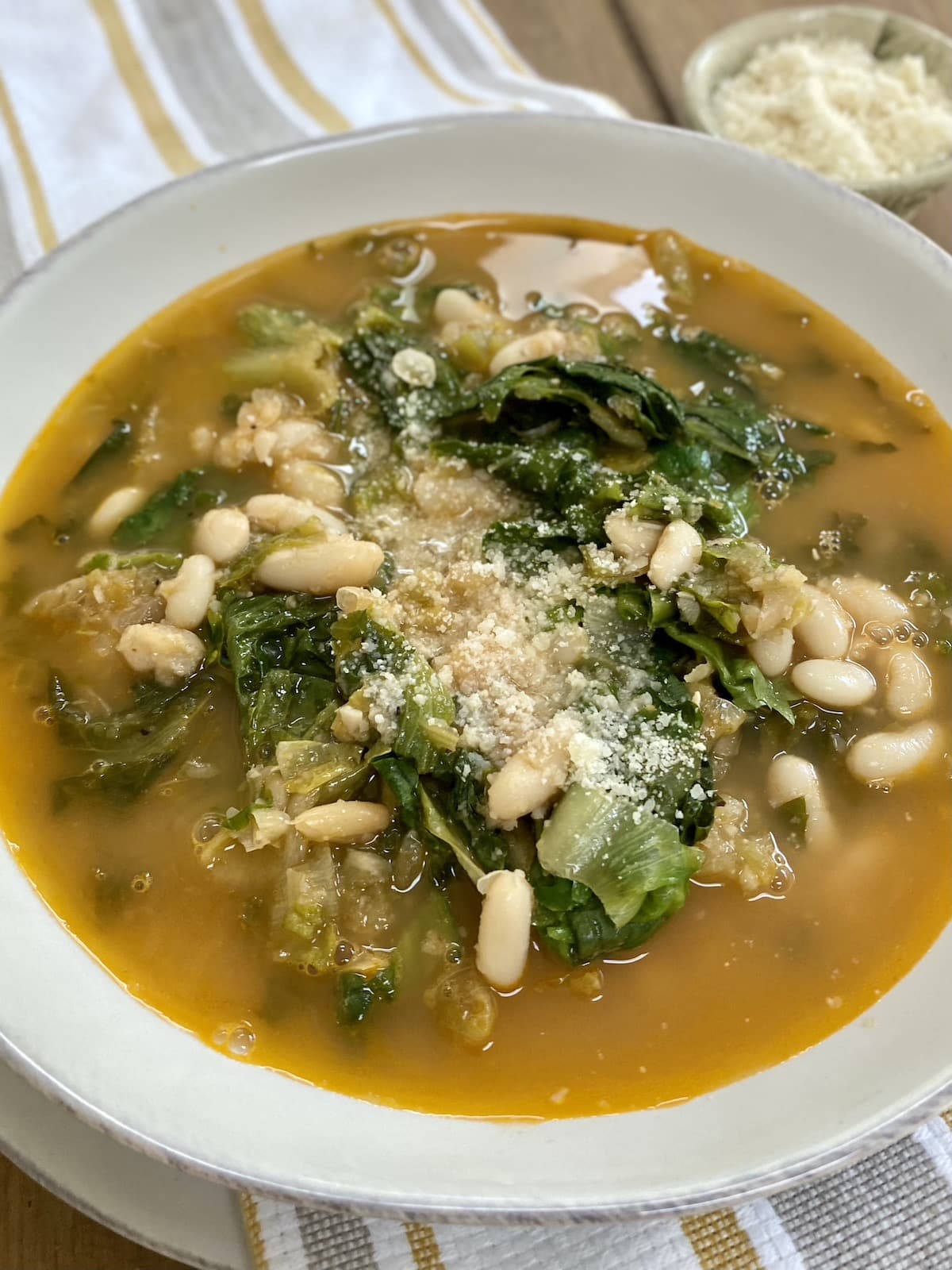 Escarole and White Bean Soup (One Pot) - Mangia with Michele