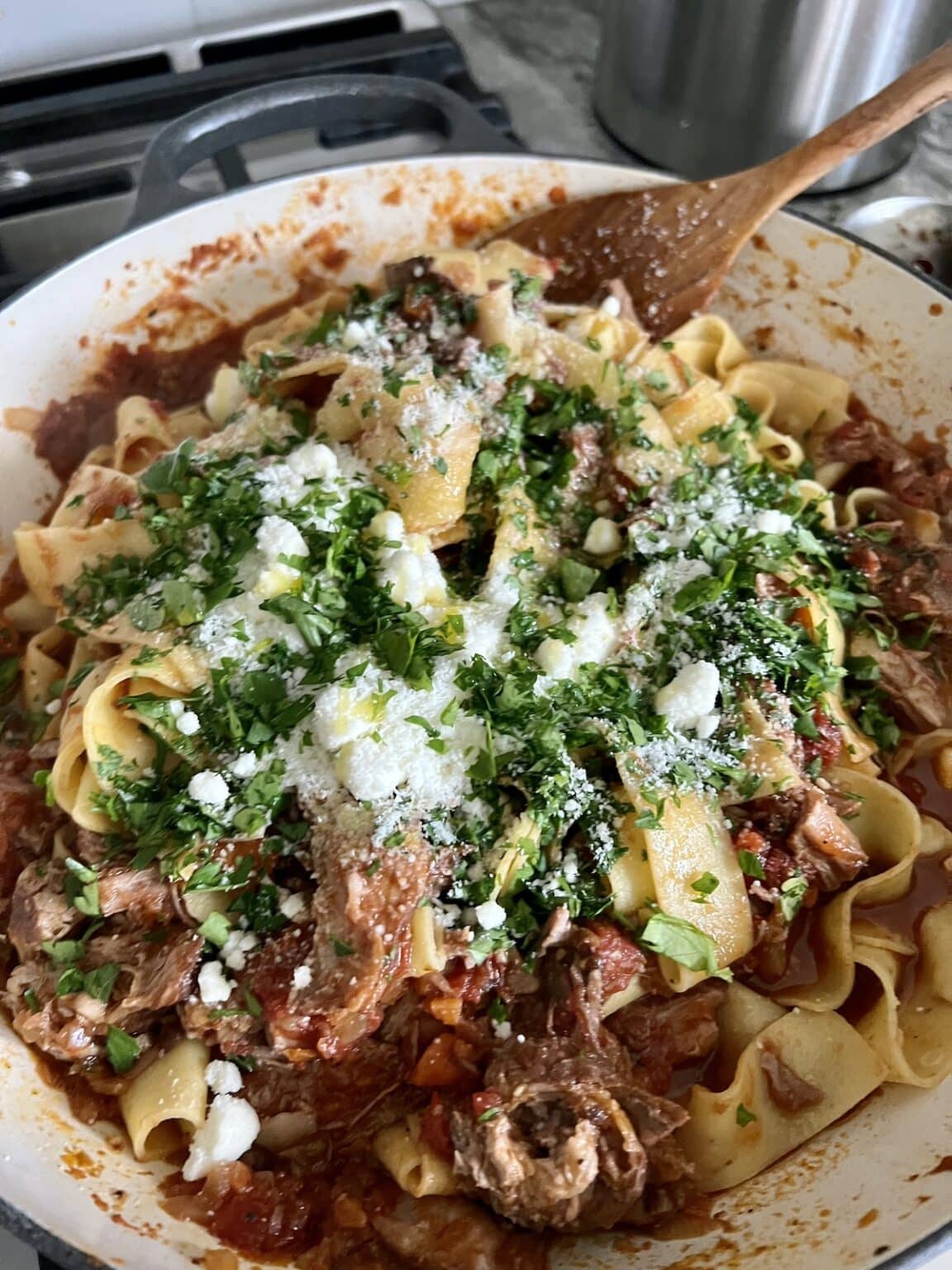 Pork Ragu Recipe ~ Braised Country Rib Sauce (One Pot) - Mangia with ...