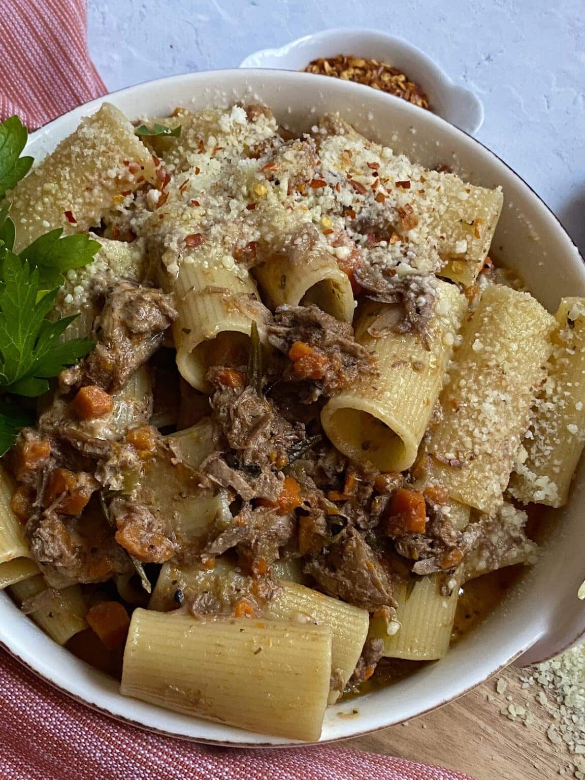 Wild Boar Bolognese Ragu with Pasta - Mangia with Michele