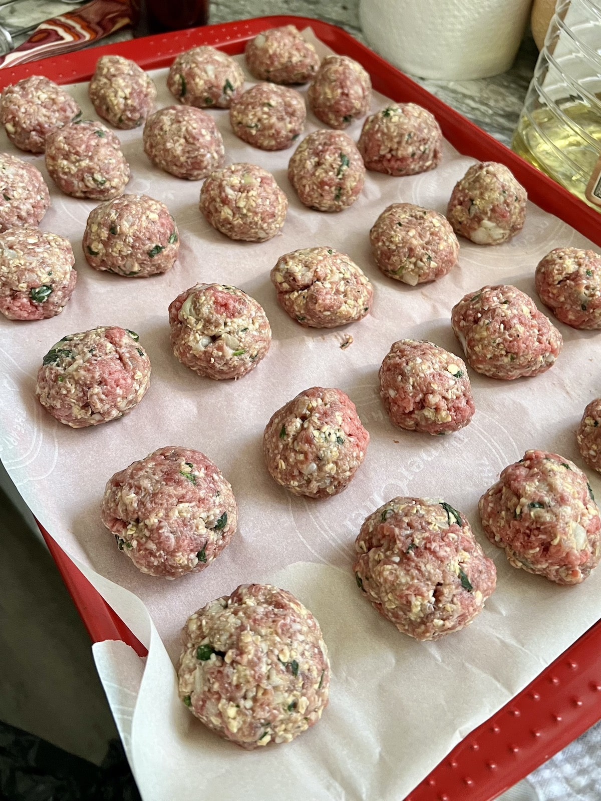 Italian Meatballs No Bread Crumbs (Made with Oats, Baked)