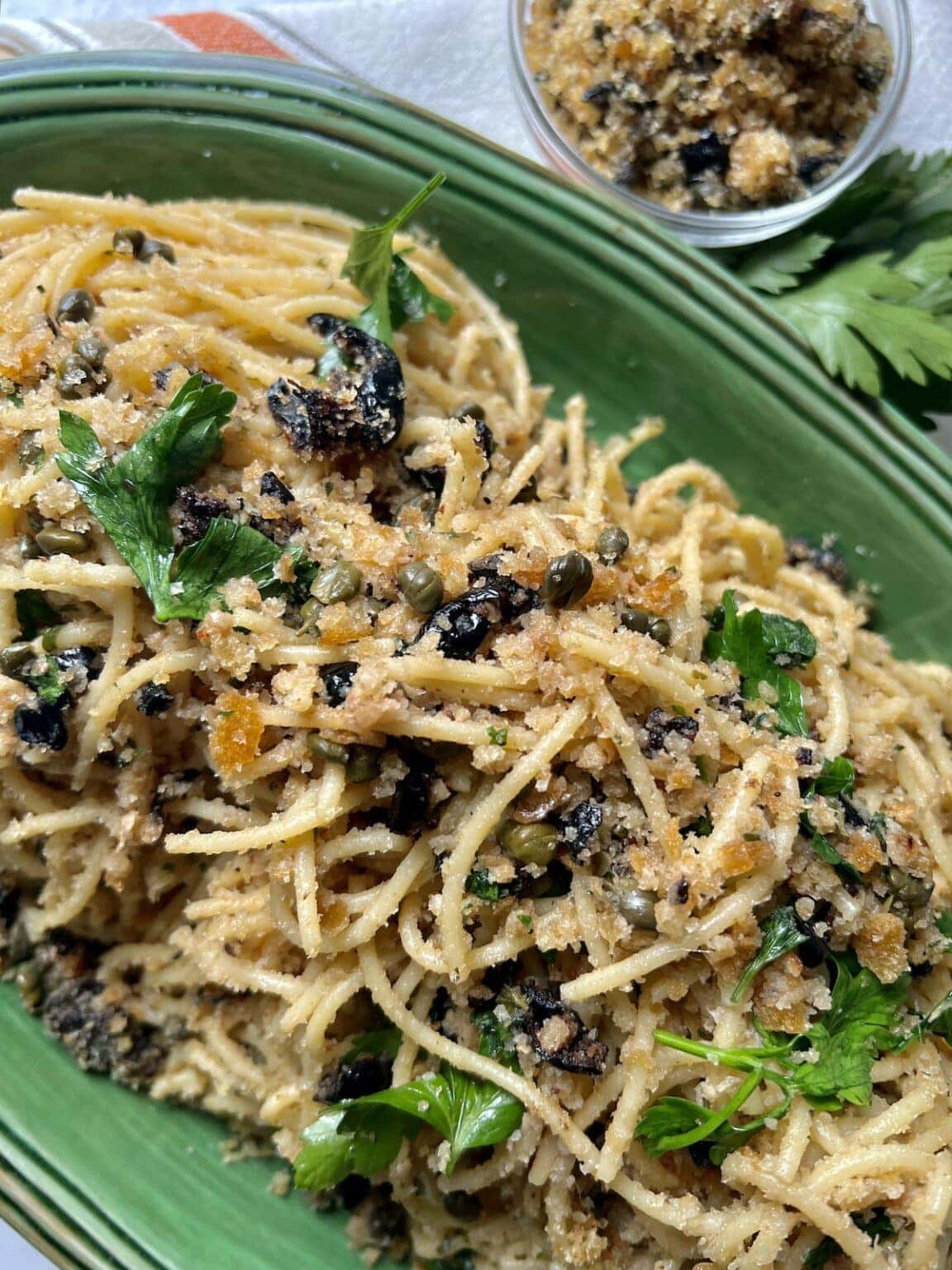 St Joseph's Pasta ~ Spaghetti with Anchovies and Breadcrumbs