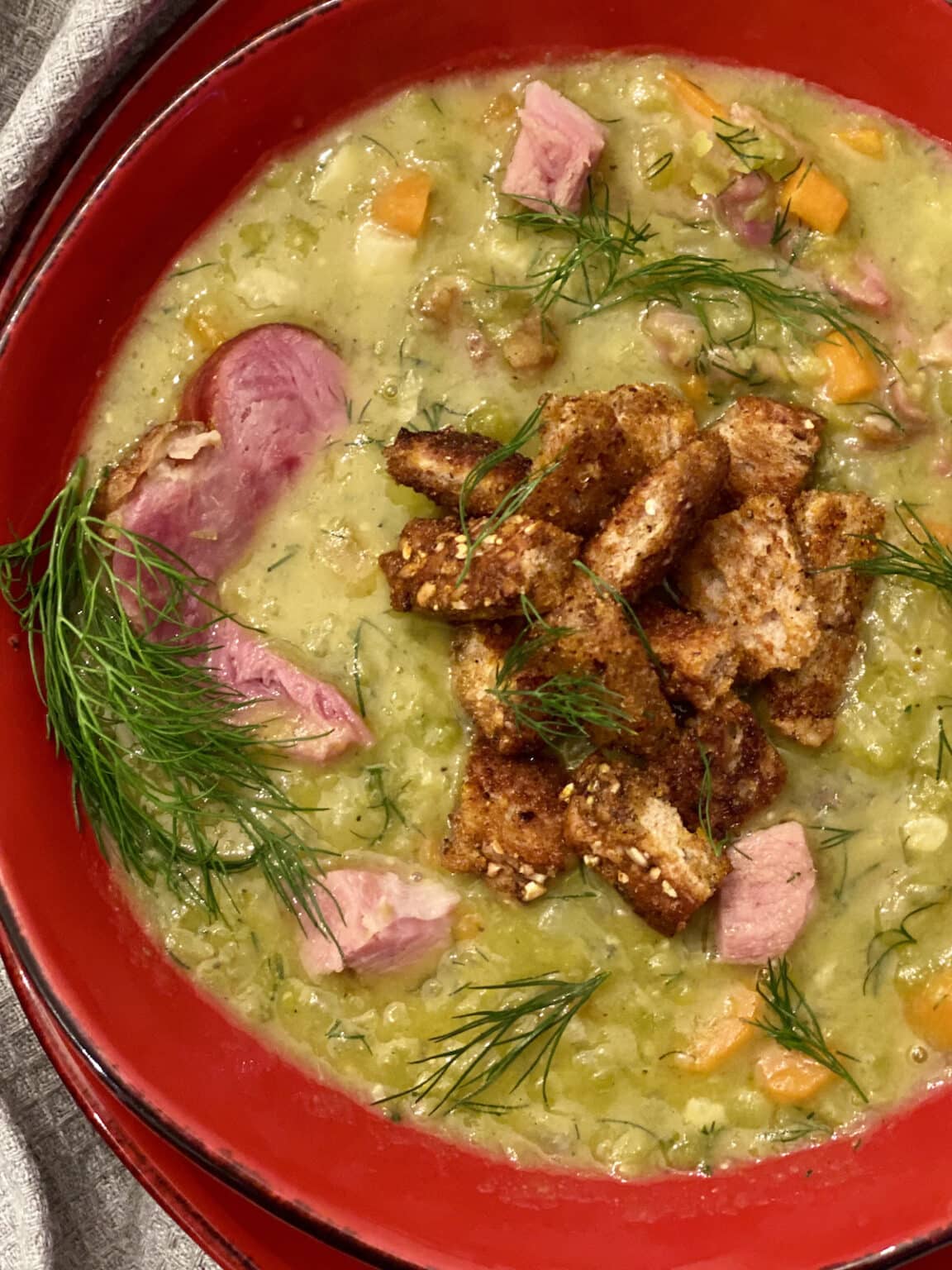 Split Pea and Ham Soup with Potatoes - Mangia with Michele