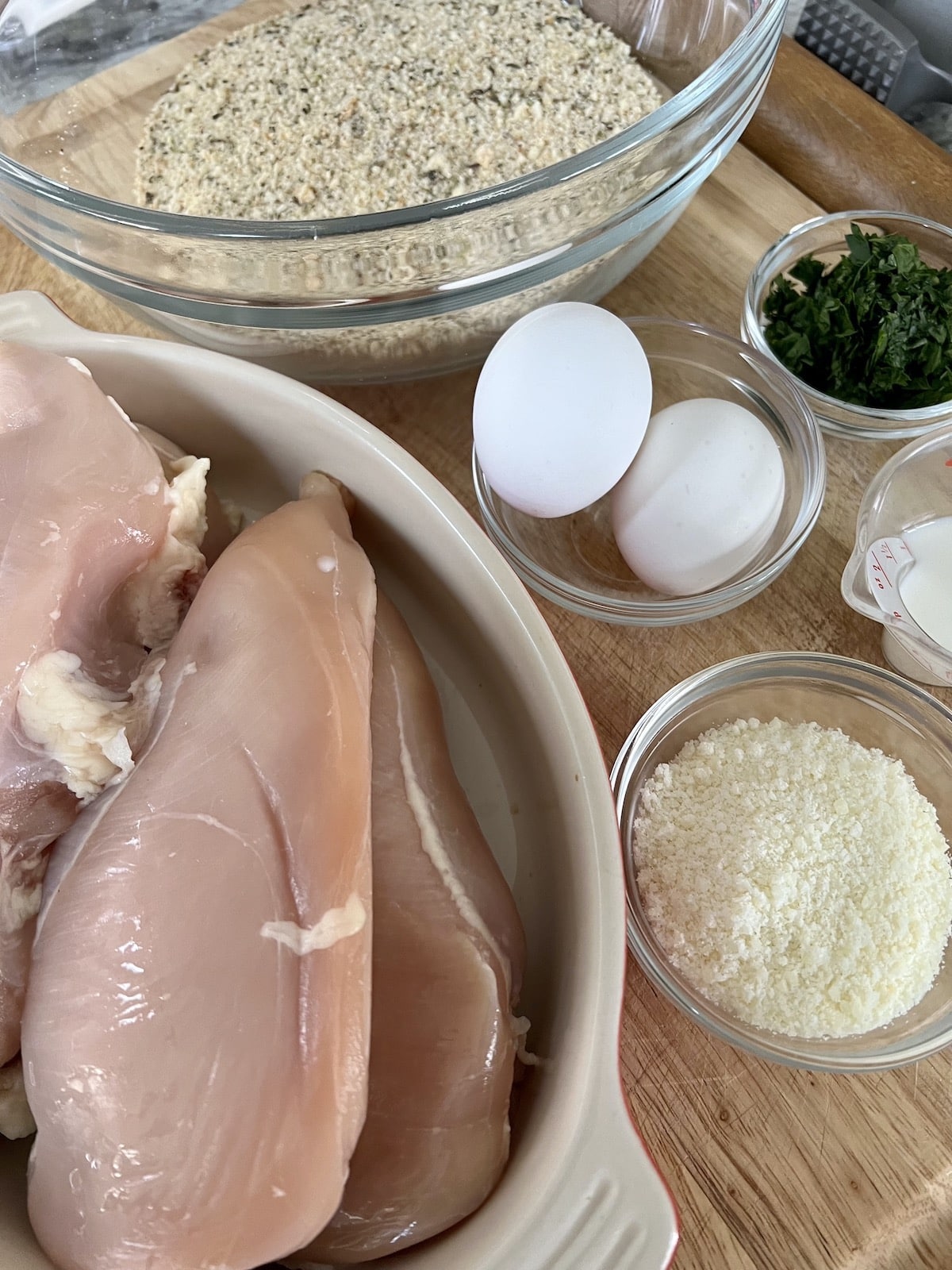 Baked Chicken Cutlets, Italian-Style - Mangia with Michele