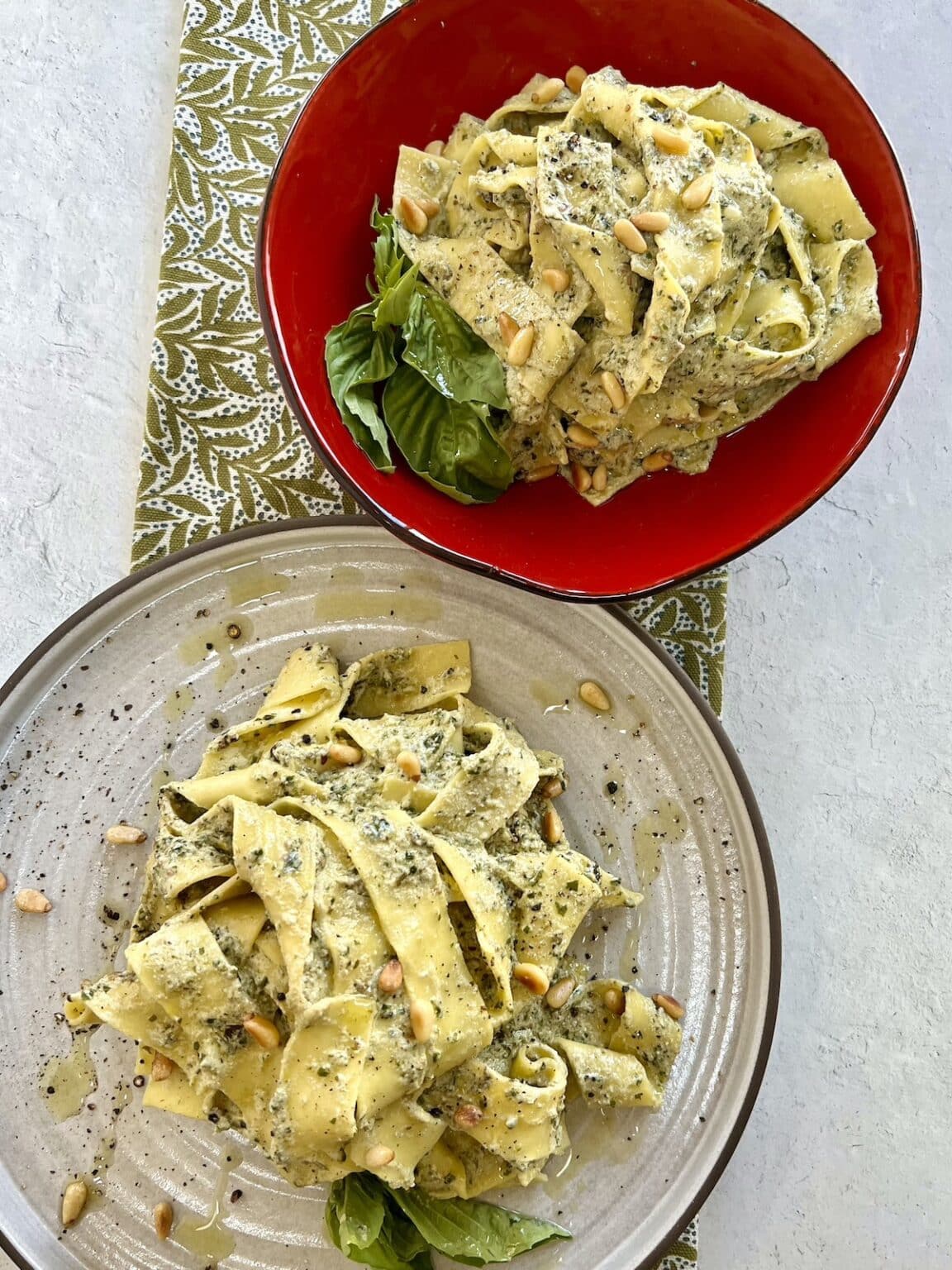 Easy Pesto Ricotta Pasta (No-Cook Sauce) - Mangia with Michele
