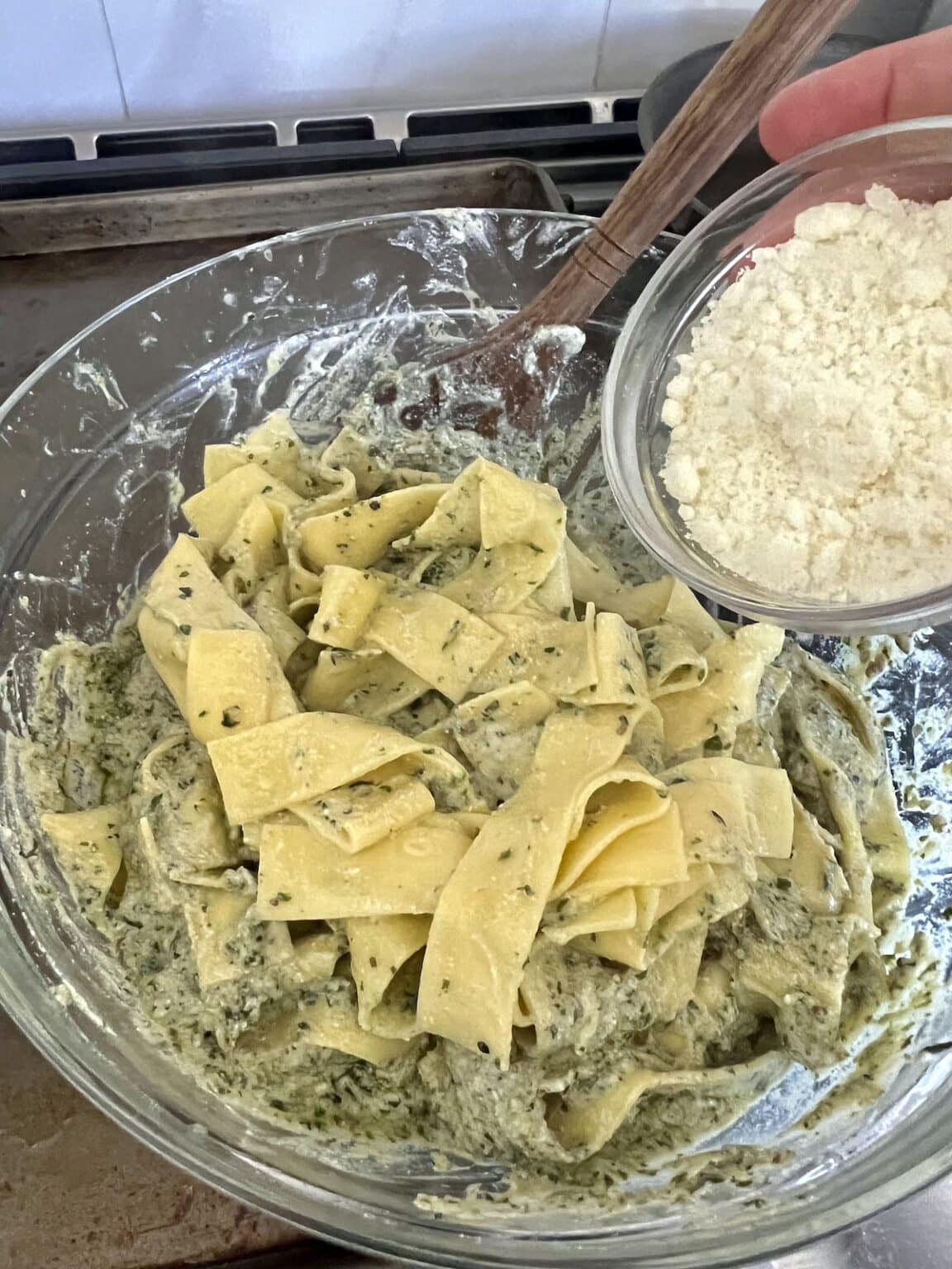 Easy Pesto Ricotta Pasta (No-Cook Sauce) - Mangia with Michele