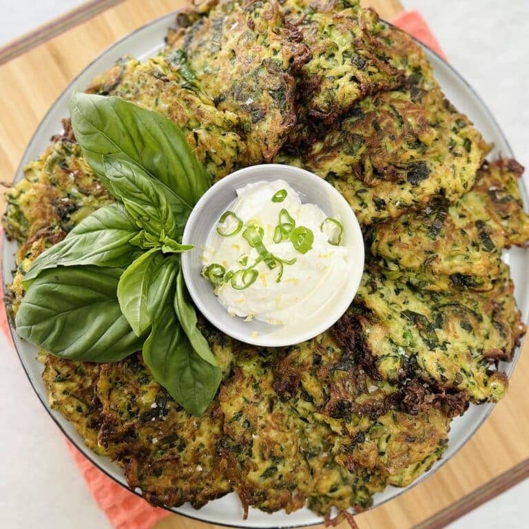 Italian Zucchini Fritters with Lemon and Basil - Perfect for Summer!