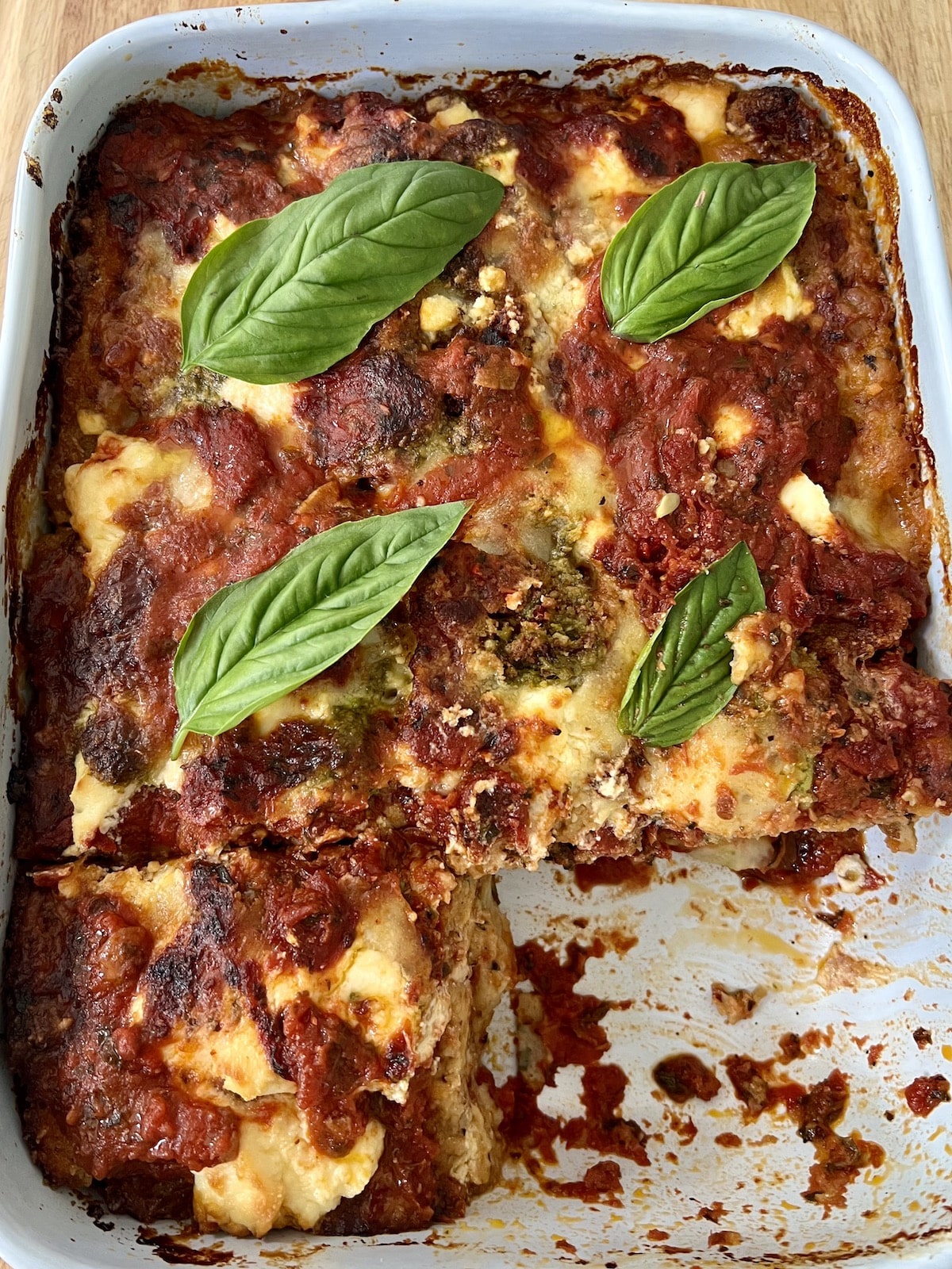 Zucchini Parmigiana with Ricotta ~ Zucchini Parmesan