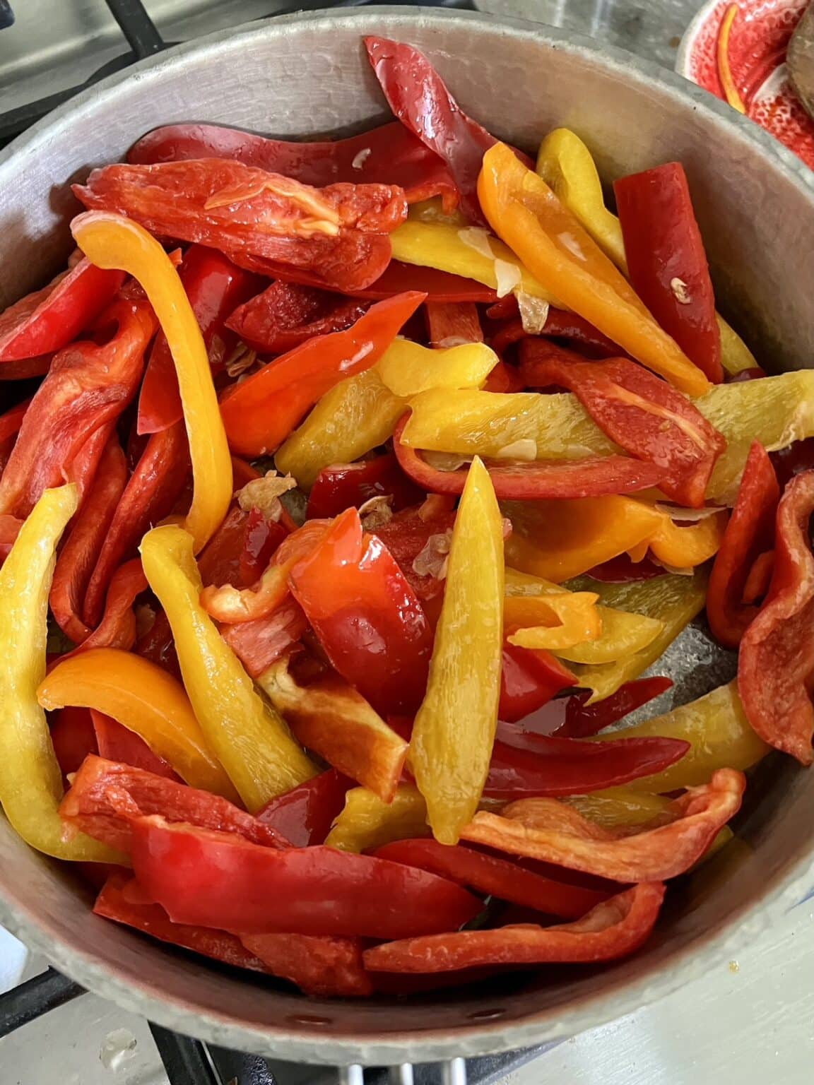 Peperonata ~ Italian Sautéed Bell Peppers with Olives and Capers