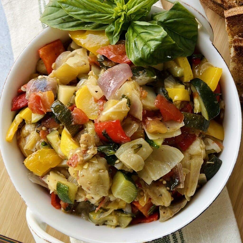 Ciambotta ~ Italian Summer Vegetable Stew (Giambotta)