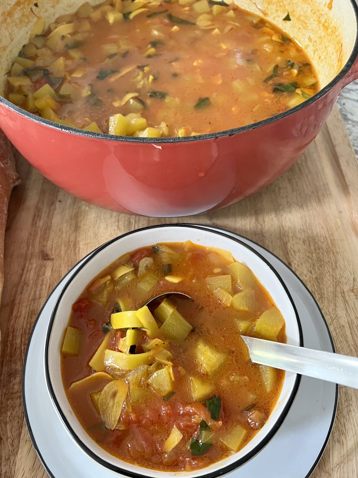 Cucuzza Soup (Sicilian Squash Soup) - Mangia with Michele