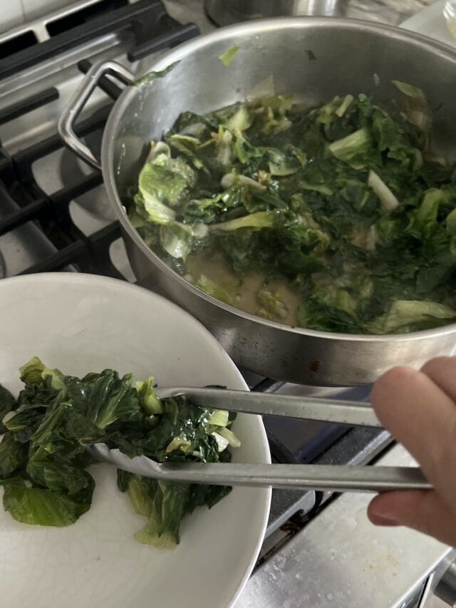 Italian Escarole Sautéed with Garlic - Mangia with Michele