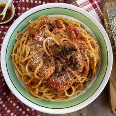 Authentic Amatriciana Sauce with Bucatini (The Best Roman Pasta)
