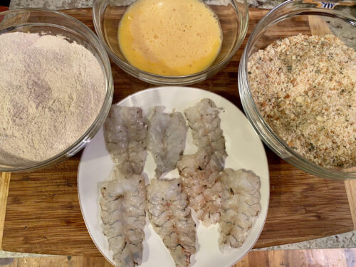Pan Fried Butterflied Shrimp, Italian-Style - Mangia with Michele