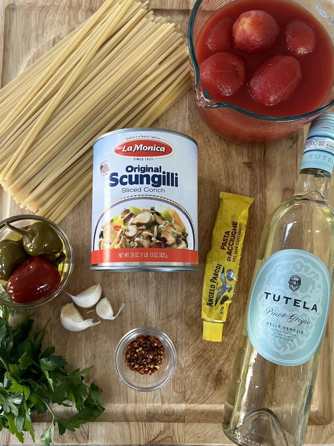 Scungilli Pasta in Spicy Marinara/Fra Diavolo (for Christmas Eve)