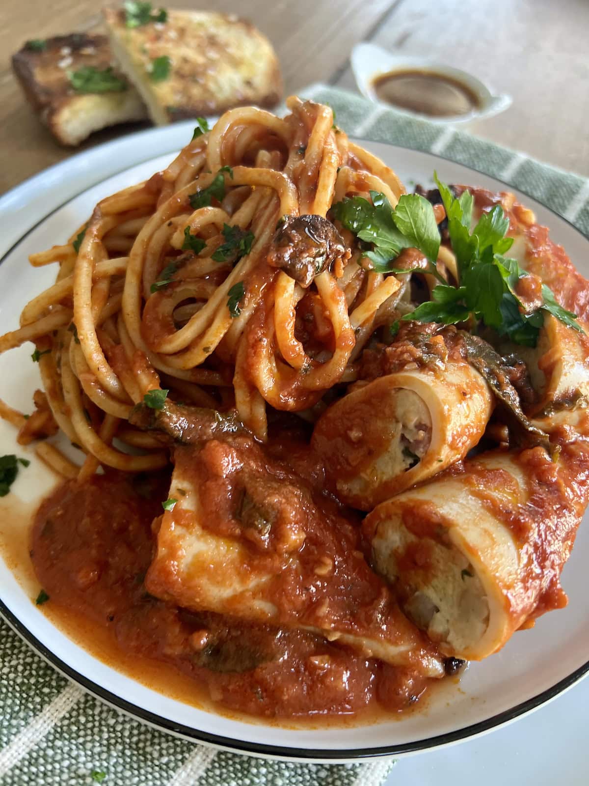 Stuffed Calamari in Tomato Sauce (Calamari Ripieni)