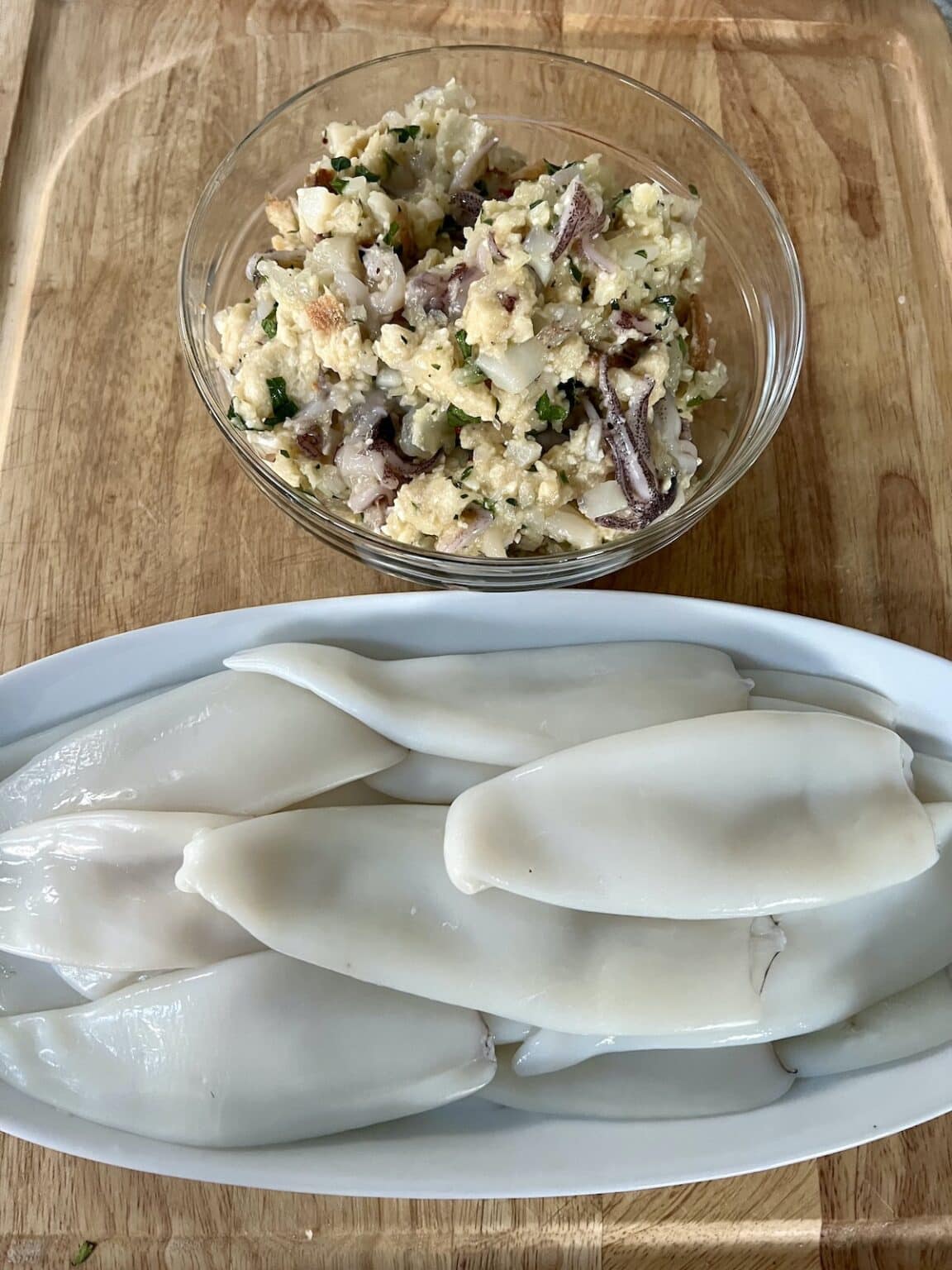 Stuffed Calamari in Tomato Sauce (Calamari Ripieni)