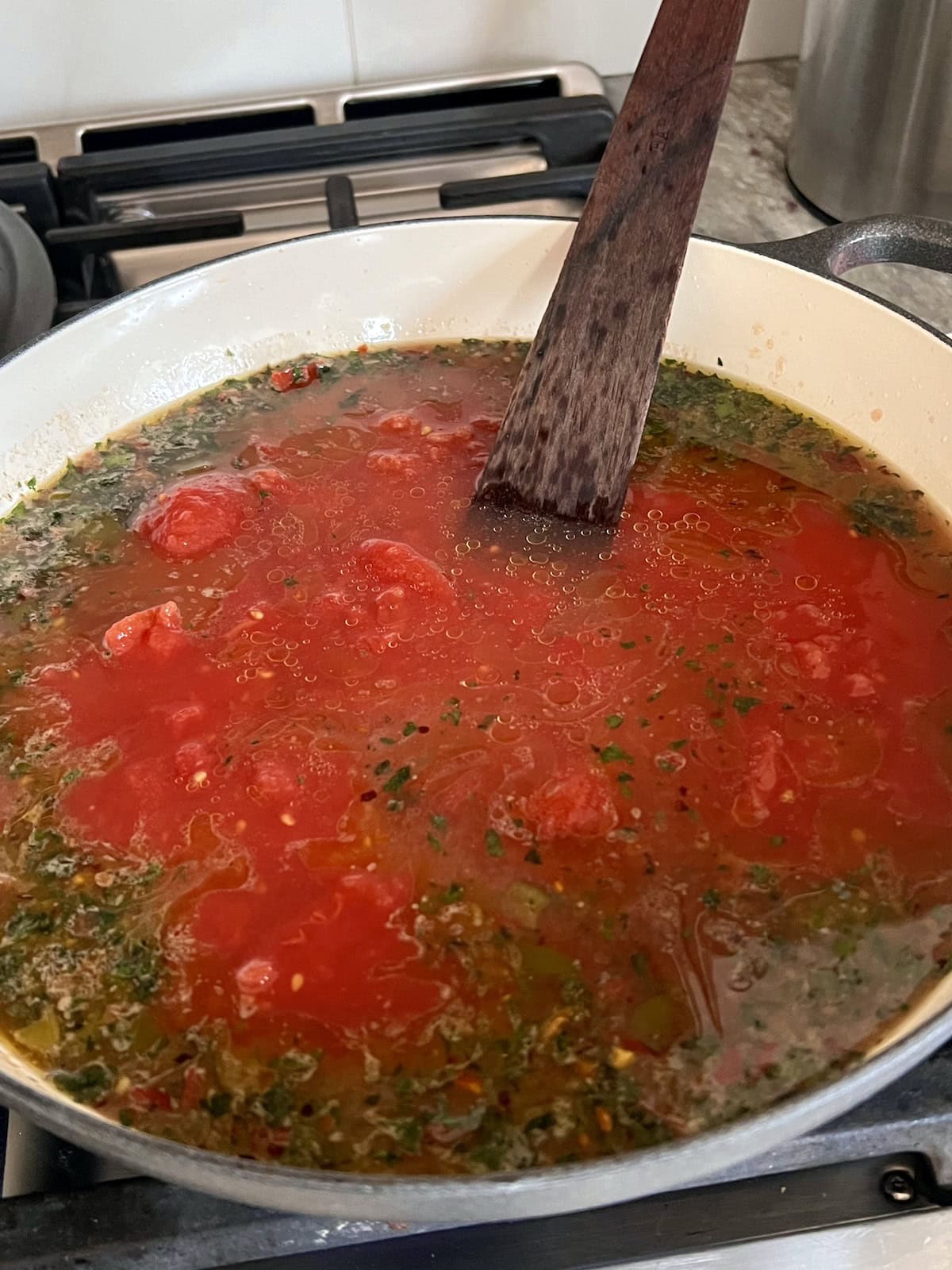 Scungilli Pasta in Spicy Marinara/Fra Diavolo (for Christmas Eve)