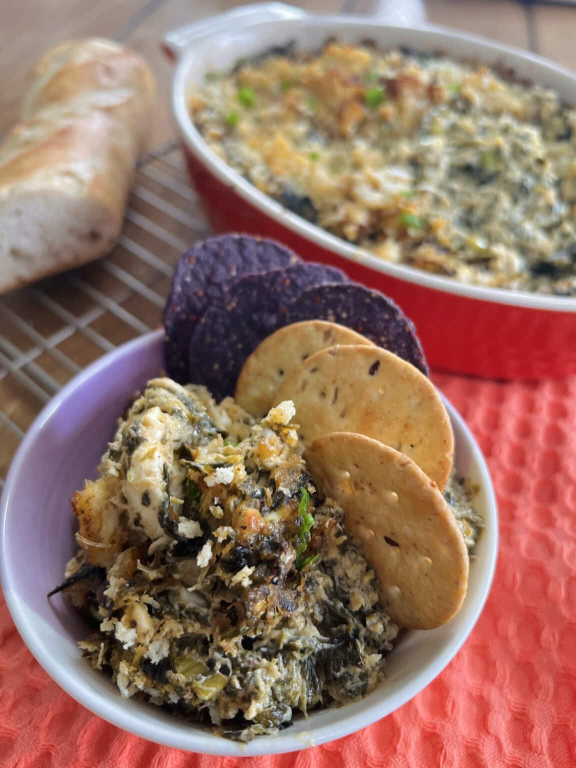 Creamy Baked Spinach and Crab Dip - Mangia with Michele