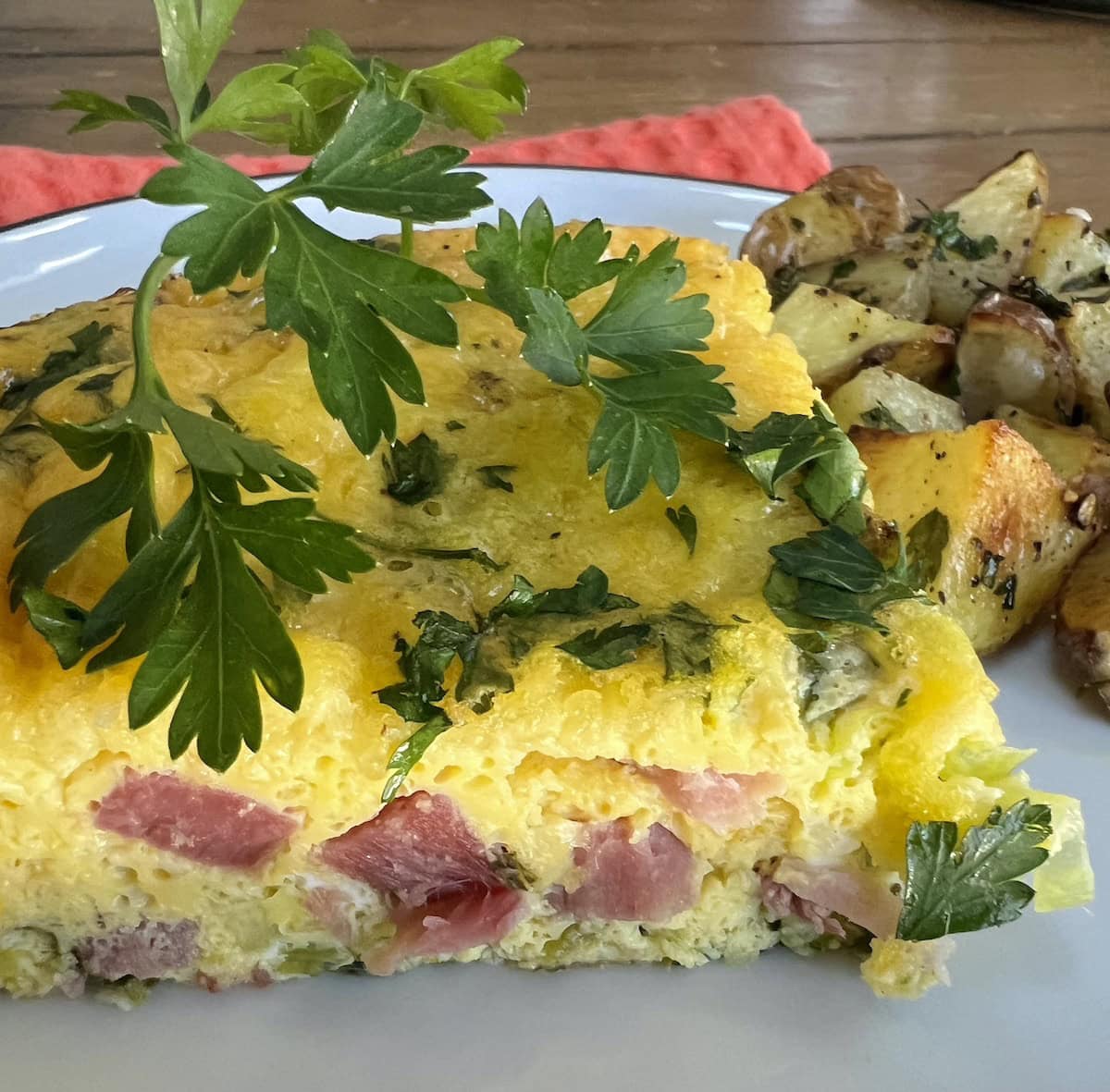 Easy Ham And Cheese Frittata (Great with Leftovers!