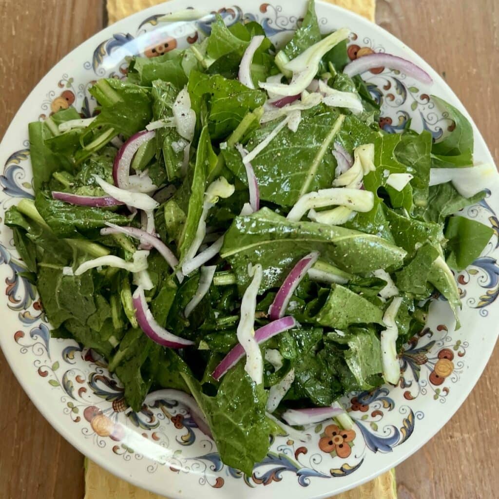 Dandelion Salad (Nonna’s Recipe) - Mangia with Michele