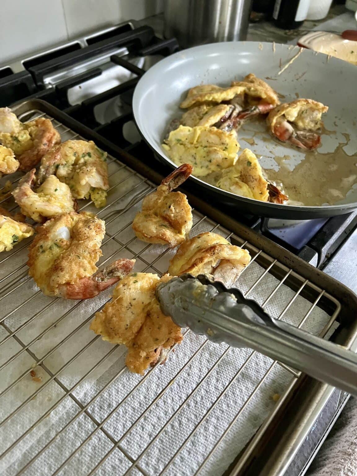 Shrimp Francese (Lemon Butter Shrimp with White Wine)