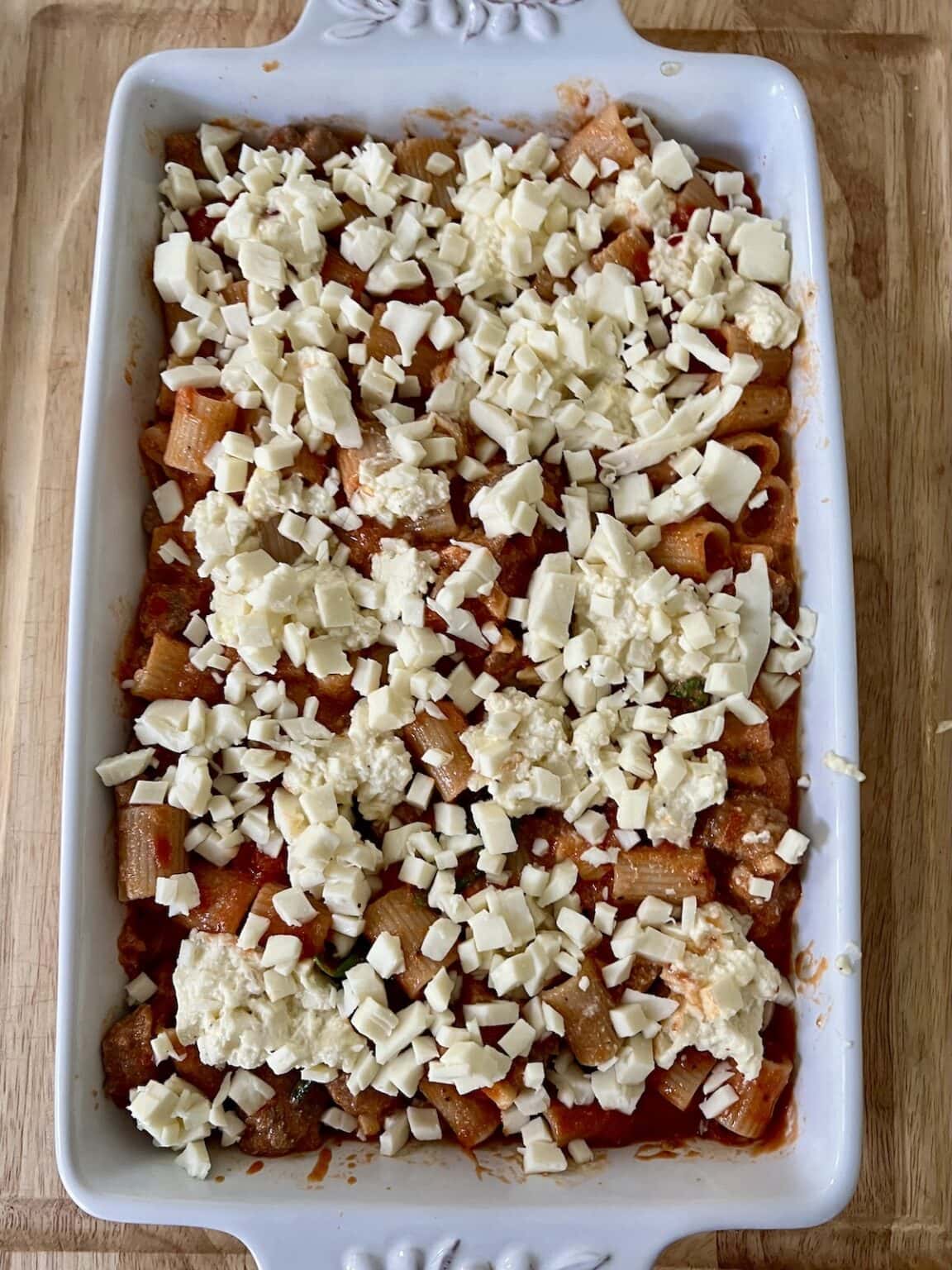Easy Rigatoni al Forno with Sausage & Beef - Perfect for Holidays!
