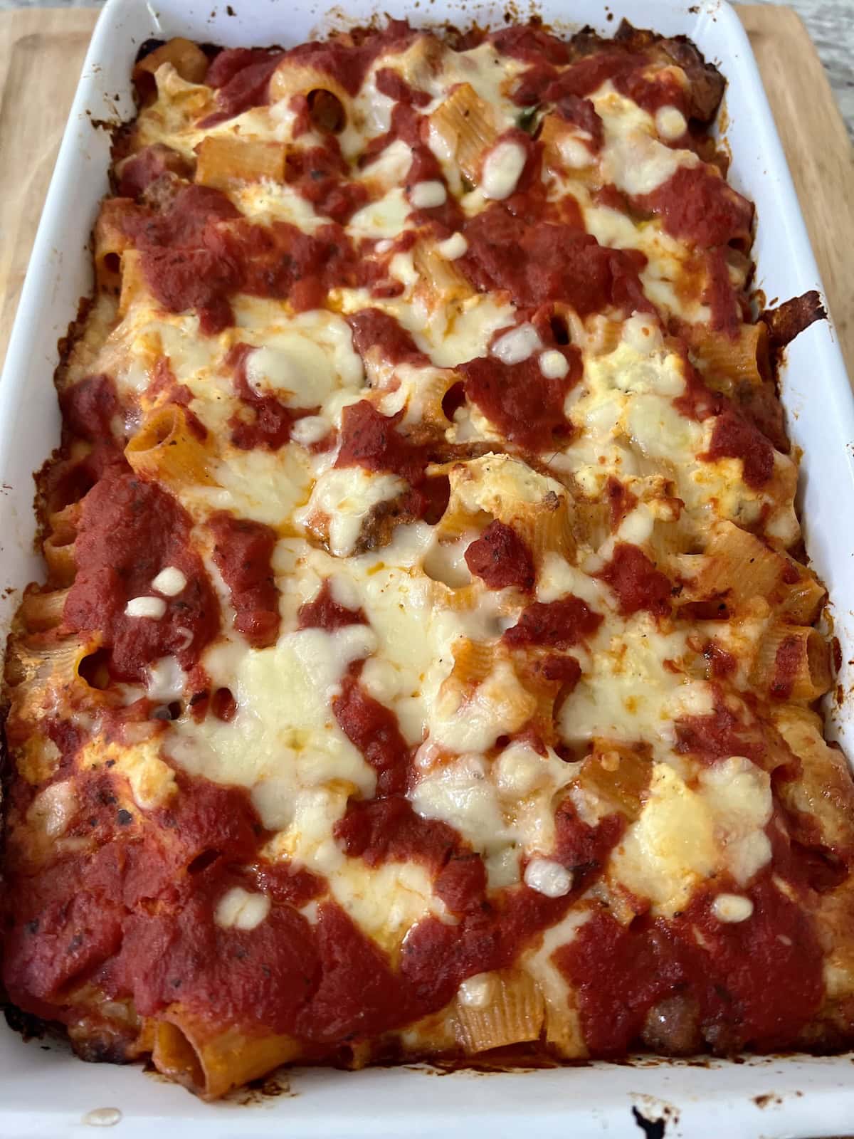 Easy Rigatoni al Forno with Sausage & Beef - Perfect for Holidays!