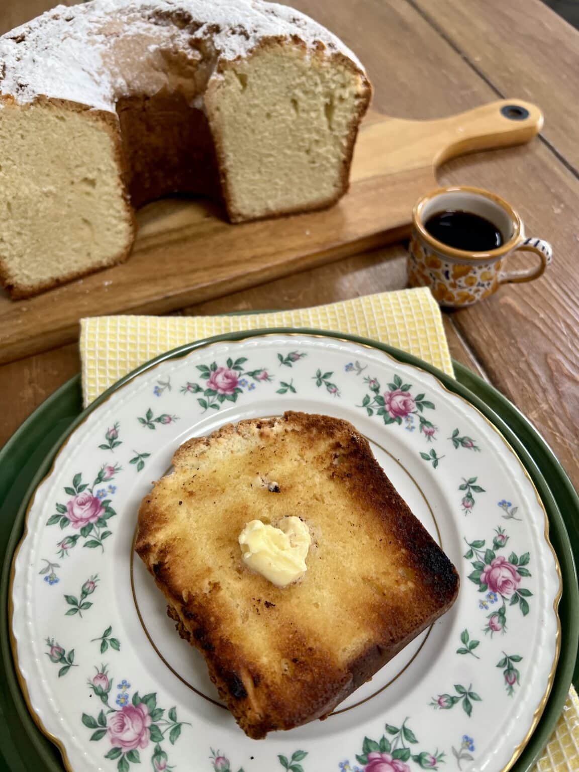Old Fashioned Sour Cream Pound Cake ~ Easy, Retro, Cozy, Moist!
