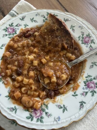 Creamy Pasta Fagioli Soup (Italian Pasta w/Beans | Pasta Fazool)